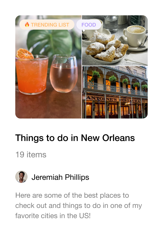 Benable - Shareable lists of things you recommend